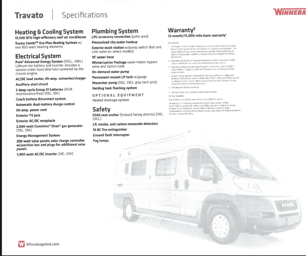 2019 Winnebago Travato 59G - National Vehicle